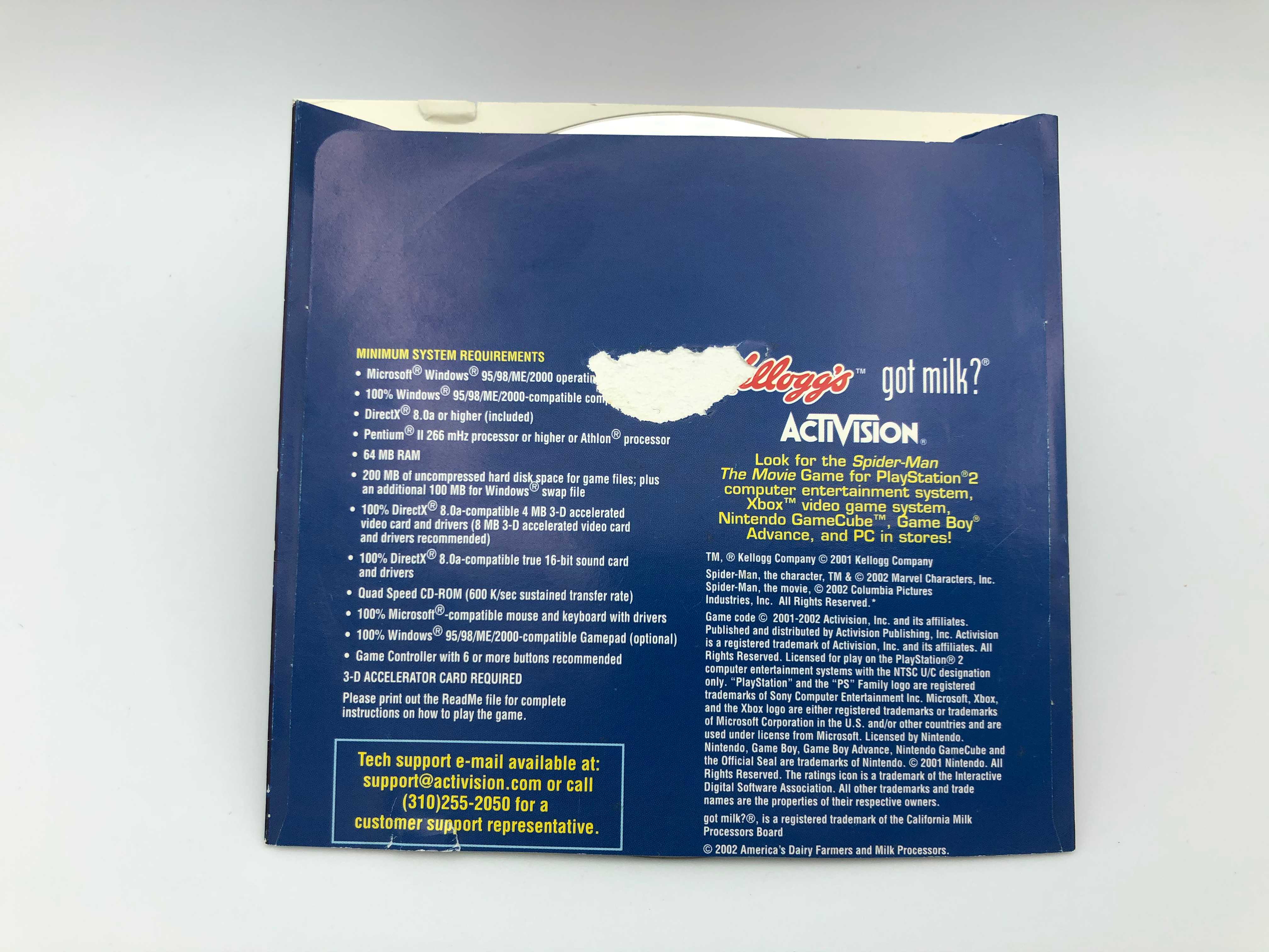 Kellog's Spider-man Demo CD